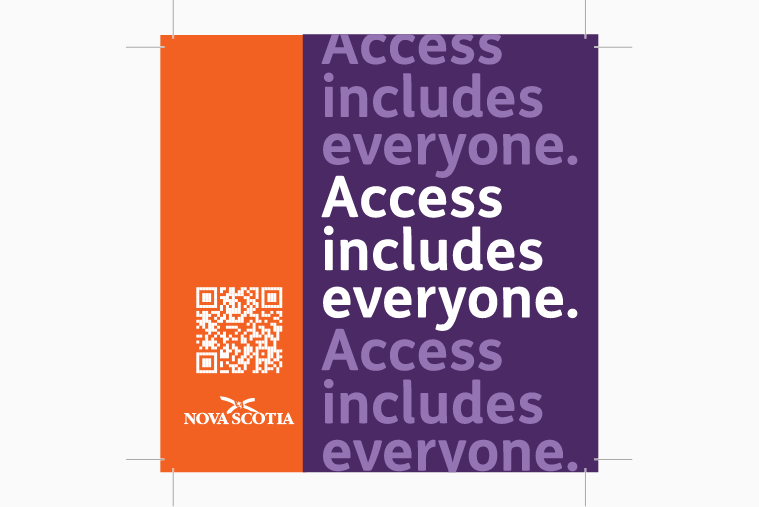Access Includes Everyone - decal (2023) | AccessibilityNovaScotia